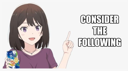 Consider The Following Anime, HD Png Download , Transparent Png Image ...