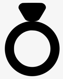 Facebook Clipart Black Ring - Diamond Ring Silhouette, HD Png Download ...
