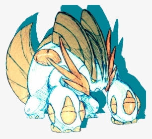 Buff Swampert - Cartoon, HD Png Download , Transparent Png Image - PNGitem