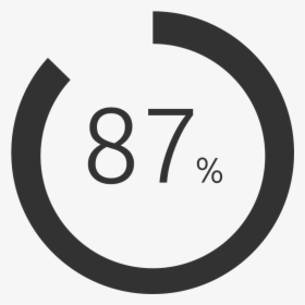 77% Circle Showing Percentage Filled - Circle, HD Png Download ...