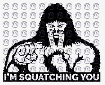 Squatching - Svg Graphic - Illustration, HD Png Download , Transparent ...