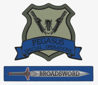 Pegasus Blue Team Broadsword - Emblem, HD Png Download , Transparent ...