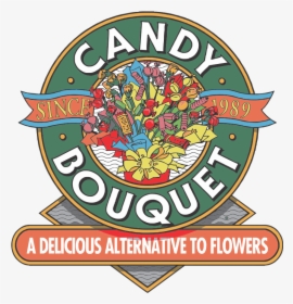 Candy Bouquet Logo, Candy Bouquet Logo Vector - Label, HD Png Download ...