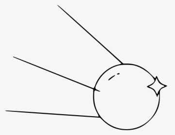 Sputnik Zemli - Line Art, HD Png Download , Transparent Png Image - PNGitem