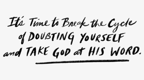 Stop Doubt - Calligraphy, HD Png Download , Transparent Png Image - PNGitem
