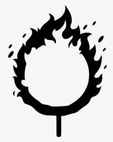 Fire Hoop - Fire Hoop Silhouette, HD Png Download , Transparent Png ...