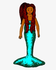 Redhead Mermaid - Cartoon Mermaid Red Head, HD Png Download ...