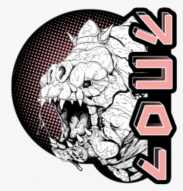 Image Of Sköl Rancor Sticker - Illustration, HD Png Download ...