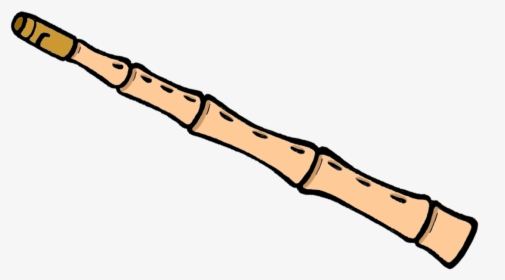 Cartoon Of A Simple Flute - Flute Kids Png, Transparent Png ...