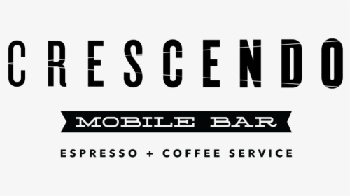 Crescendo Mobile Bar Logo Dark - Black-and-white, HD Png Download ...