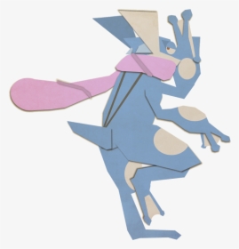 Greninja , Png Download - Origami, Transparent Png , Transparent Png ...