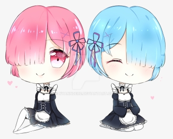 Rem Chibi Transparent, HD Png Download , Transparent Png Image - PNGitem