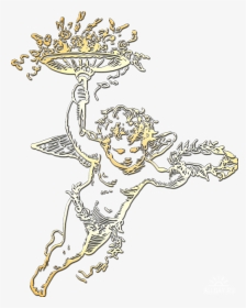 Decorative Gold Line Png - Gold Angels Png, Transparent Png ...