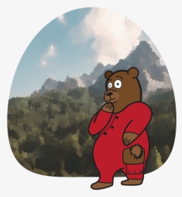 Bear Bottom Bear - Cartoon, HD Png Download , Transparent Png Image ...