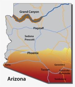 Arizona - Map, HD Png Download , Transparent Png Image - PNGitem