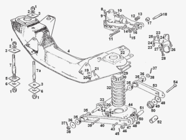 Mgb Front Suspension Diagram, HD Png Download , Transparent Png Image ...