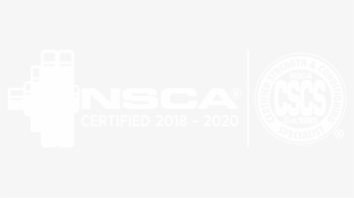 Nsca Certification Logo - Jhu Logo White, HD Png Download , Transparent ...
