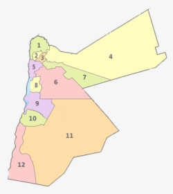 Administrative Divisions Of Jordan - Jordan, HD Png Download ...