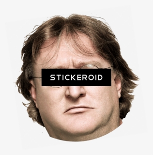 Glorious Gaben Gatling Gun - Gabe Newell With A Gun, HD Png Download ...