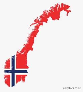 Flag Of Norway - Norway Flag Map, HD Png Download , Transparent Png ...