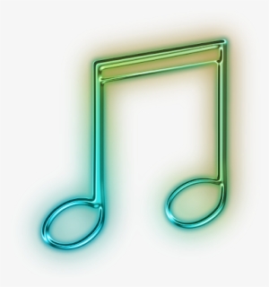 Neon Music Note Transparent, HD Png Download , Transparent Png Image ...