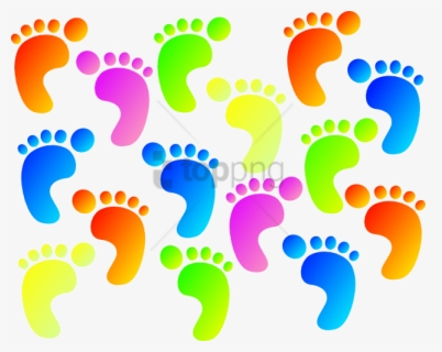 Free Png Download Colorful Footprints Png Png Images - Footprints ...