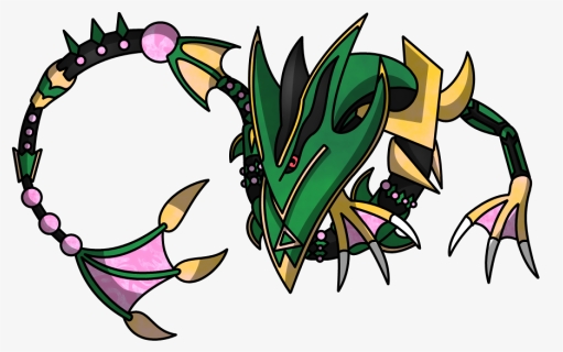 Mega Rayquaza Sprite - Shiny Mega Rayquaza Sprite, HD Png Download ...