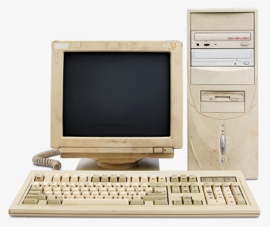 Transparent Old Computer Clipart - Old Desktop Computer Png, Png ...