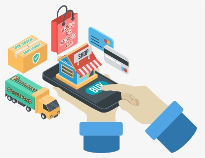 E-commerce Graphic - Mobile E Commerce Transparent Png, Png Download ...