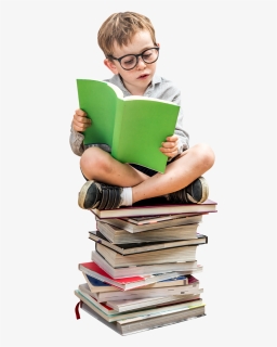 Cartoon Child Reading - Cartoon, HD Png Download , Transparent Png ...