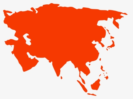 Shape Of Asia Continent, HD Png Download , Transparent Png Image - PNGitem