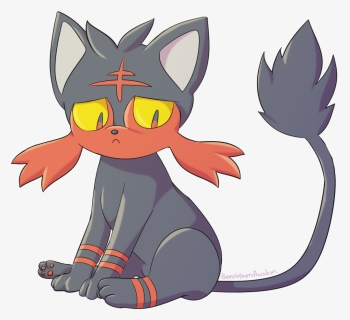 Litten - Pokemon Pikachu And Litten, HD Png Download , Transparent Png ...