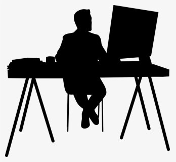 Working Vector Computer Worker - People Working Vector Png, Transparent ...