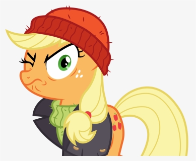 1585694 Applejack Artist Thebarsection Clothes Confused - Applejack Mlp ...