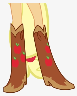 Boot Clipart Girl Boot - Mlp Equestria Girls Applejack, HD Png Download ...