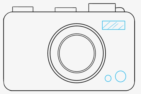 Drawing Photography Clip Art - Black And White Camera Drawing, HD Png ...