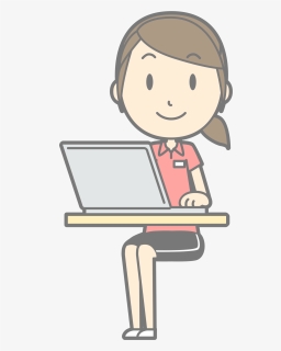 Laptop User - User At Computer Icon, HD Png Download , Transparent Png ...