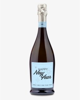 Prosecco Bottle With Blue Label - Illustration Of Prosecco Bottle, HD ...