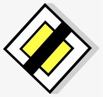 Diamond Warning Sign - Blank Yellow Diamond Road Sign, HD Png Download ...