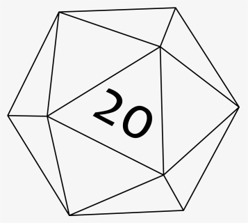 20 Sided Dice Png -d20 Vector 20 Sided Die - 20 Sided Die Transparent ...