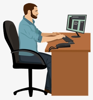 Office Worker Cartoon Png, Transparent Png , Transparent Png Image ...