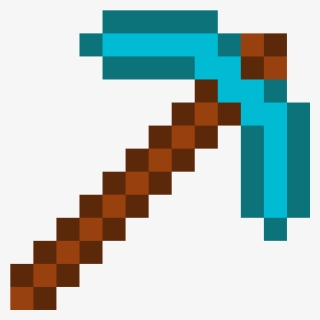 Minecraft Png Pic - Minecraft Diamond Pickaxe Png, Transparent Png ...