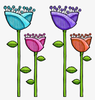 Flower Doodle PNG Images, Transparent Flower Doodle Image Download ...