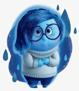 Sadnessrain - Sadness Inside Out Characters, HD Png Download ...
