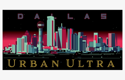 Dallas Tx Skyline Silhouette, HD Png Download , Transparent Png Image ...