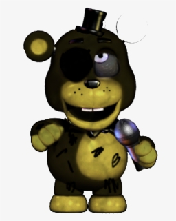 Withered Golden Freddy Render, HD Png Download , Transparent Png Image ...