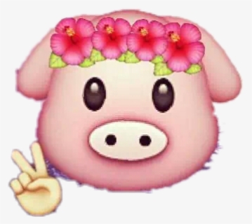 #emoji #pig #pink#freetoedit - Emojis De Iphone De Animales, HD Png ...