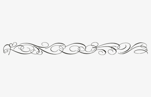 Calligraphy Border Png - Line Art, Transparent Png , Transparent Png ...