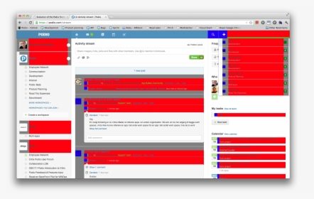 Podio Crm Software Screenshot - Podio Gestion De Proyectos, HD Png ...
