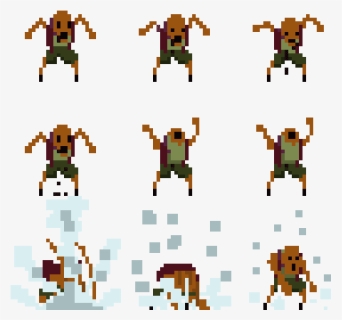 Pixel Art Character Walking, HD Png Download , Transparent Png Image ...